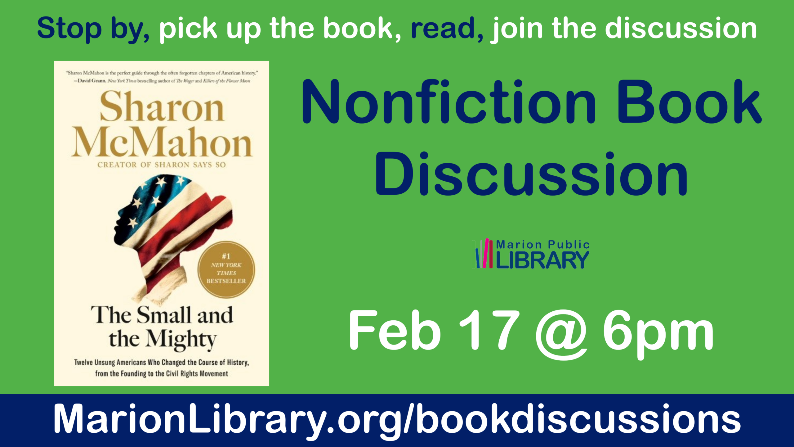 Nonfiction Book Discussion on The Small and the Mighty: Twelve Unsung ...