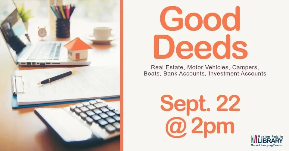 Good Deeds Program at the Marion Public Library - Marion Area ...