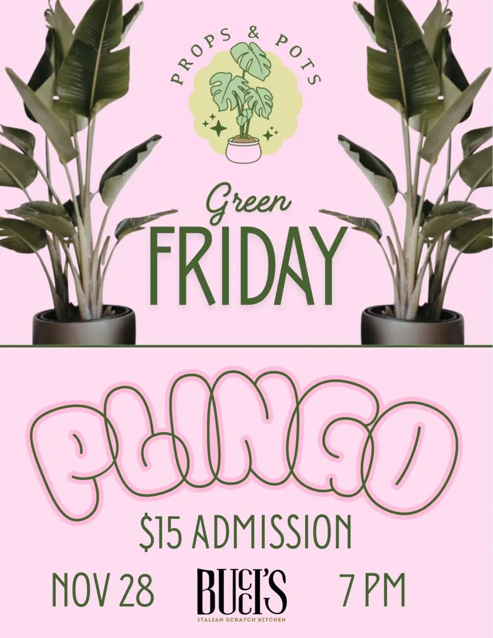 Green Friday PLINGO with Props and Pots at Passenger & Rail Co ...