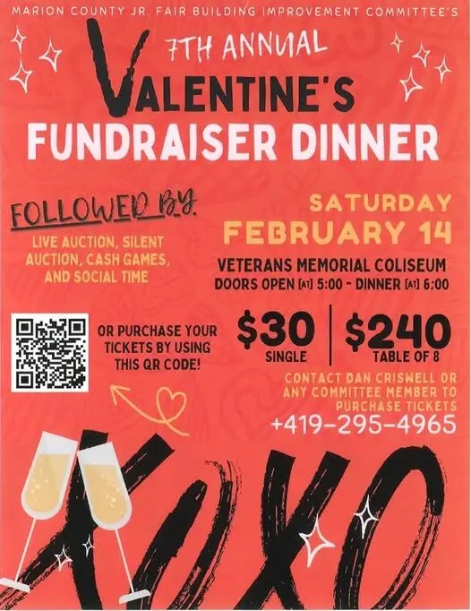 7th Annual Valentine's Dinner Fundraiser in the Veterans Memorial ...
