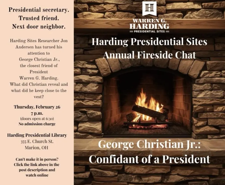 Annual Fireside Chat at the Warren G. Harding Presidential Library and ...