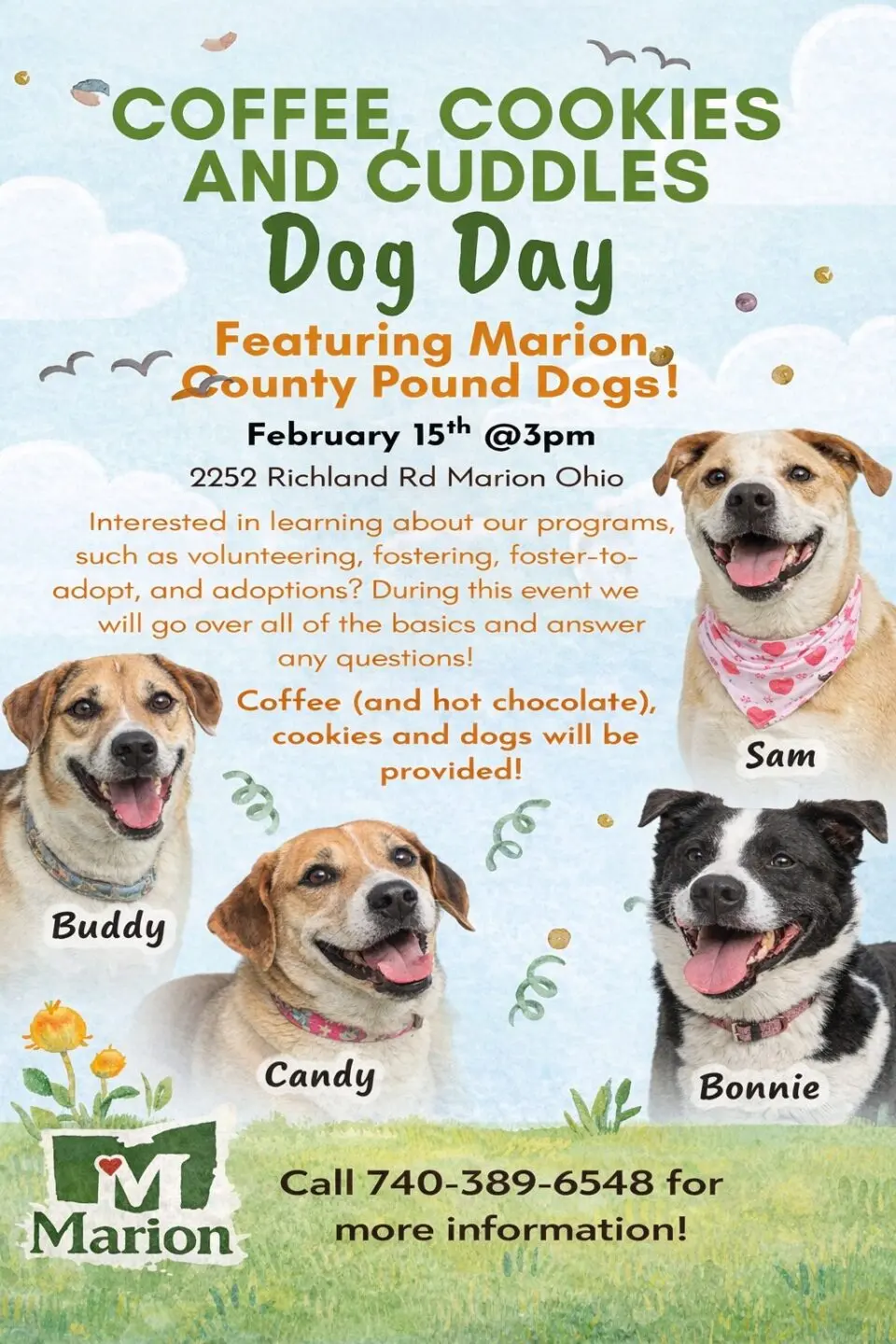 Coffee, Cookies, and Cuddles Dog Day at the Marion County Dog Pound ...